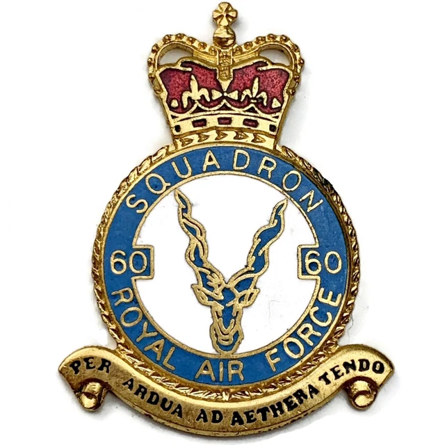 QUEENS CROWN ROYAL Air Force 60 Squadron Unit RAF PLAQUE Badge £11.99 ...