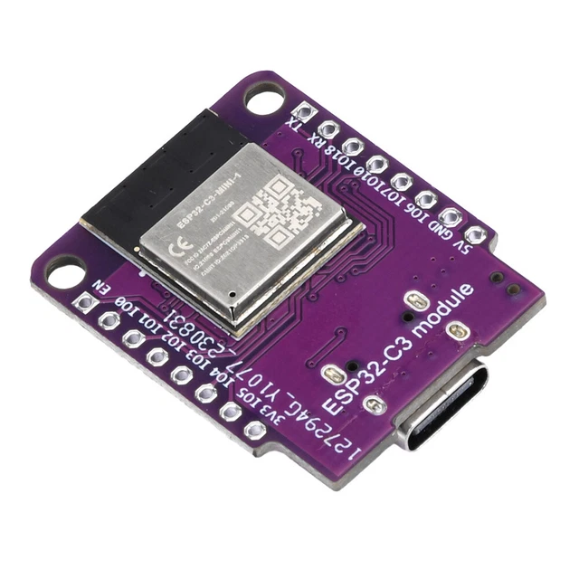 MINI ESP32-C3 WIFI Bluetooth Development Board Module ESP32-C3-MINI-1 ...