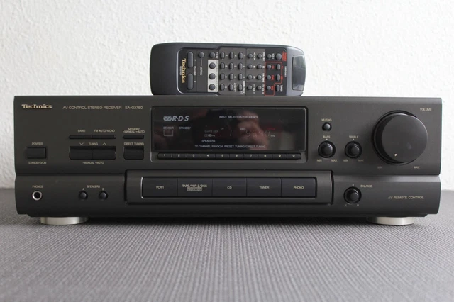 TECHNICS SA-GX180 STEREO-RECEIVER mit Phono, RDS und Fernbedienung! EUR 65,00 - PicClick DE