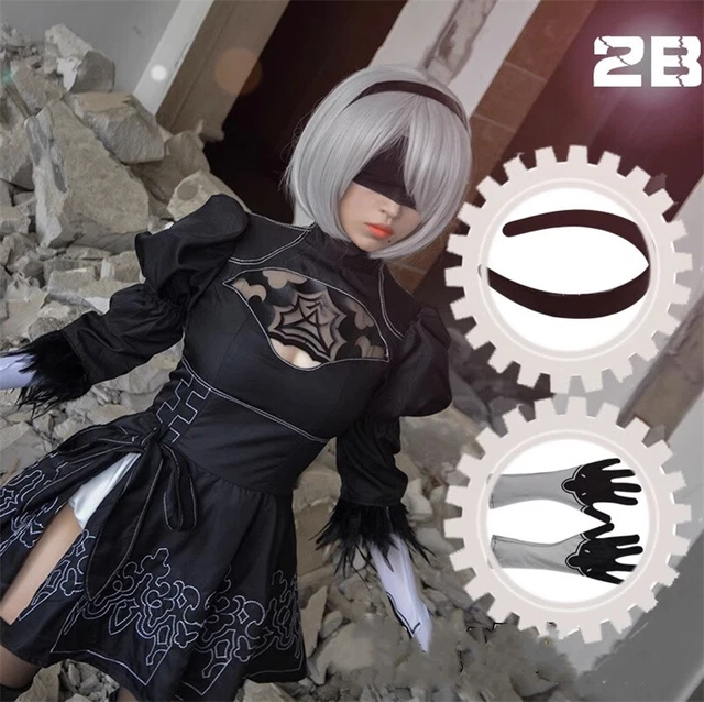 NIER:AUTOMATA YORHA NO.2 Type B Cosplay Costume Dress Full Set Women's ...