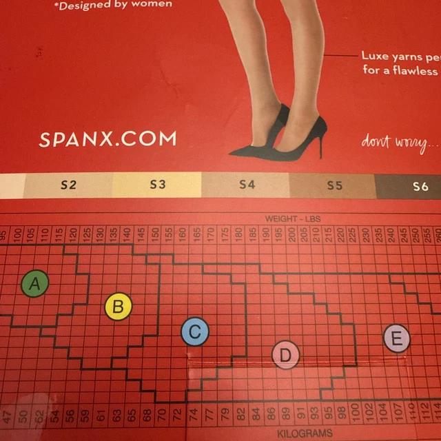 SPANX FIRM BELIEVER Sheers High Waisted Size C Shade S4 Brand New £12. ...