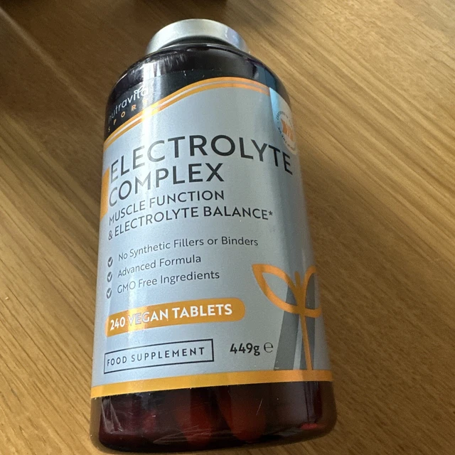 ELECTROLYTE COMPLEX WITH Magnesium, Potassium & Calcium - 240 Vegan Tablets £12.00 - PicClick UK