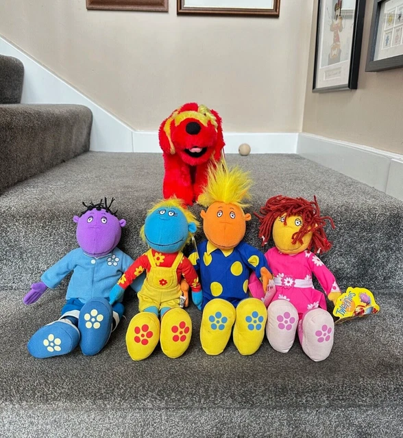 5 FULL SET 13" Tweenies Soft Toys Bella Jake Milo Fizz Doodles Dog ...
