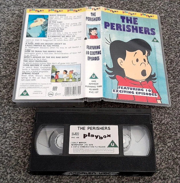 THE PERISHERS FEATURING 10 Exciting Episodes Playbox Pal Vhs Video ...