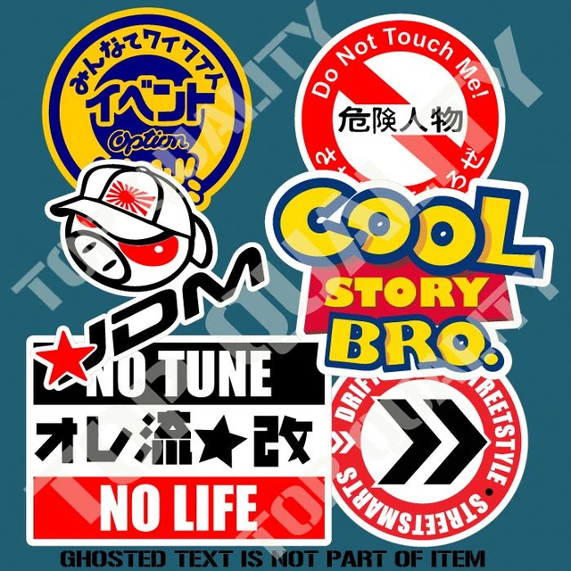 JDM EDM DRIFT Mega Pack Decal Sticker Set Illest Stance Jdm Ego Rally ...
