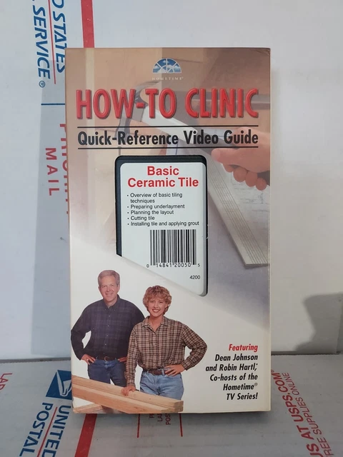 HOW-TO-CLINIC QUICK REFERENCE Video Guide VHS Basic Ceramic Tile Oop ...