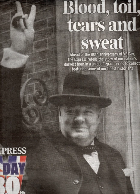DAILY EXPRESS VE Day 80th Anniversary Supplement April 26 2025 £3.99 ...