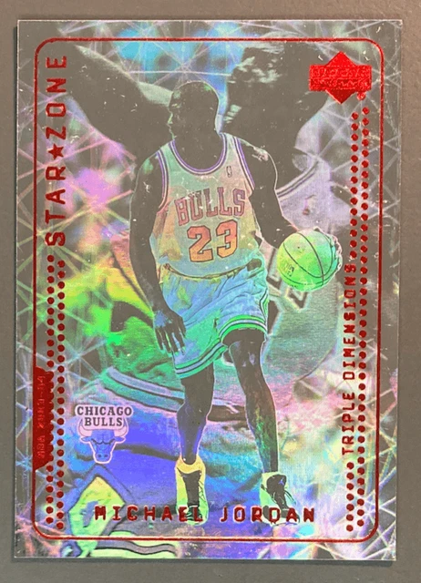MICHAEL JORDAN 2004 Upper Deck Triple Dimensions Star Zone SAMPLE EUR ...