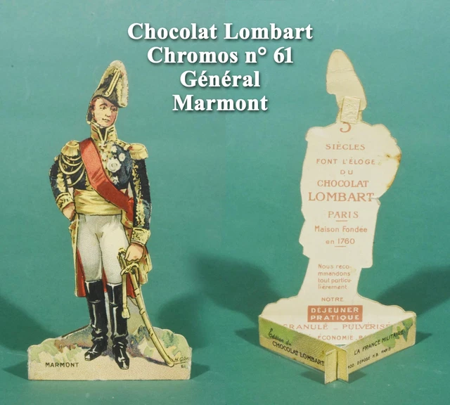 CHOCOLAT LOMBART, CHROMOS n° 61 Général Marmont EUR 5,00 - PicClick FR