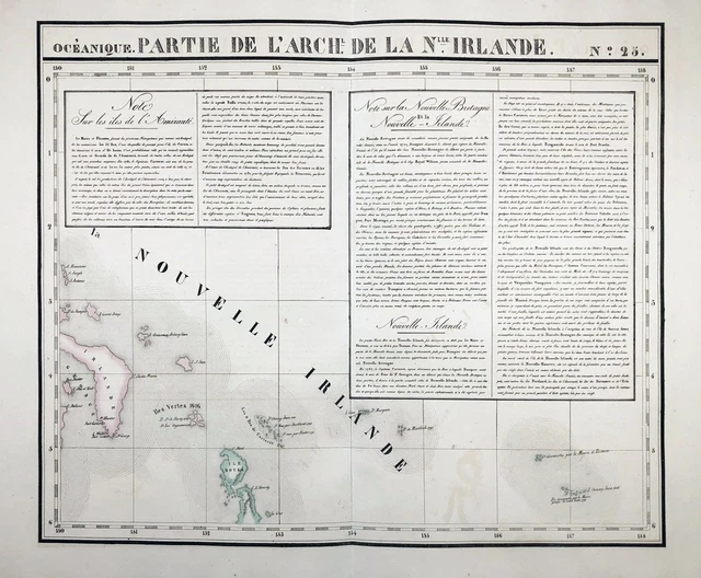 NEW IRELAND PAPUA New Guinea Bismarck Archipelago Pacific Map Vandermaelen 1827 £53.32 - PicClick UK
