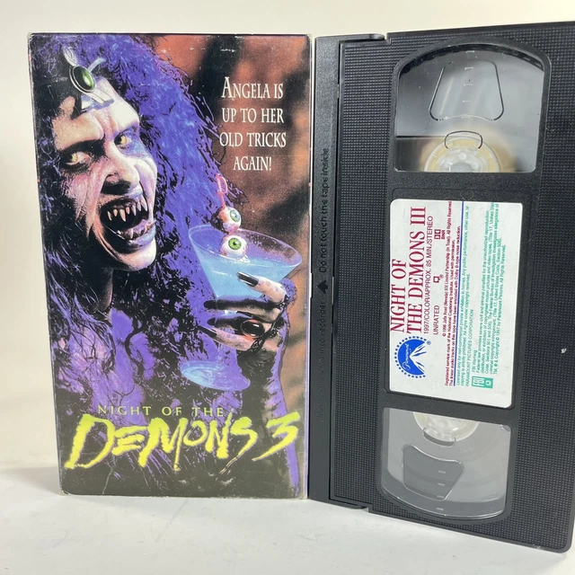 NIGHT OF THE Demons 3 VHS Horror Scary Movie Cult Classic RARE ...