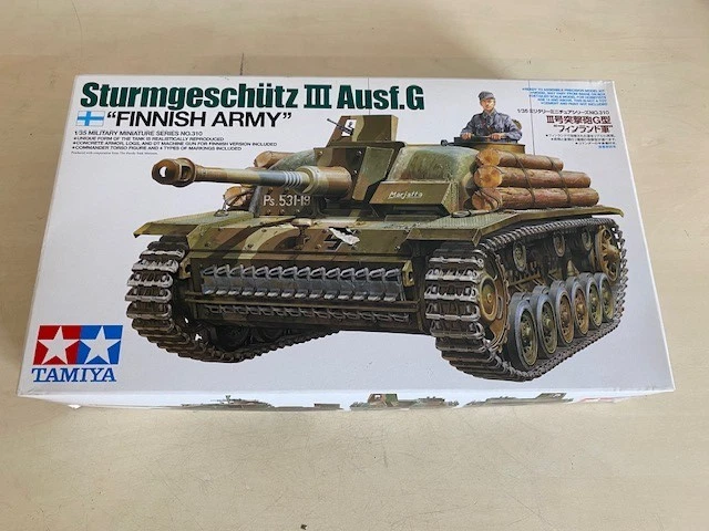 TAMIYA 35310 1:35 35087 Finnish Army Sturmgeschütz III G ungebaut u ...