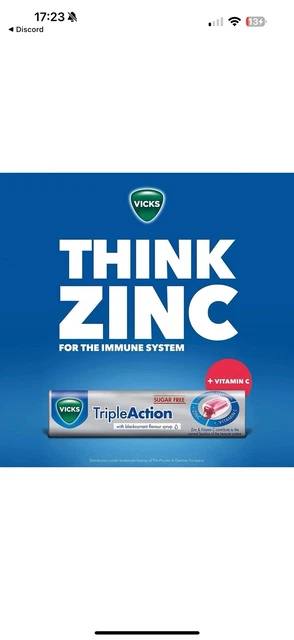 VICKS VAPODROPS TRIPLE Action, Sugar Free Lozenges with Menthol 42g ...