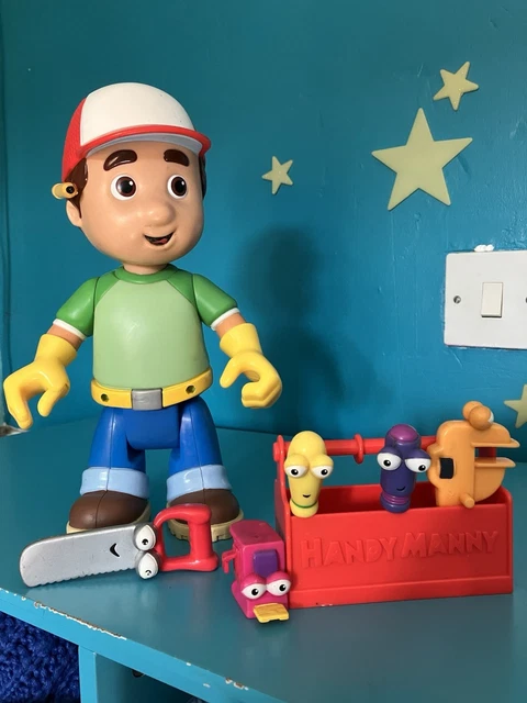 DISNEY JR HANDY Manny Talking Toy With Toolbox & 5 Tools Tested £15.28 ...