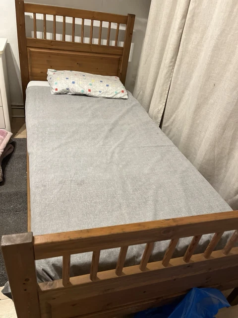 SINGLE BED FRAME and Mattress £10.80 - PicClick UK