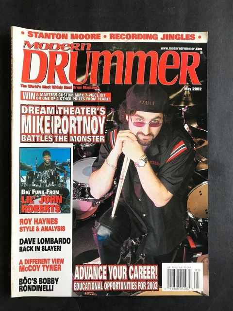 MODERN DRUMMER MAGAZINE May 2002 Mike Portnoy of Dream Theater £9.50 ...