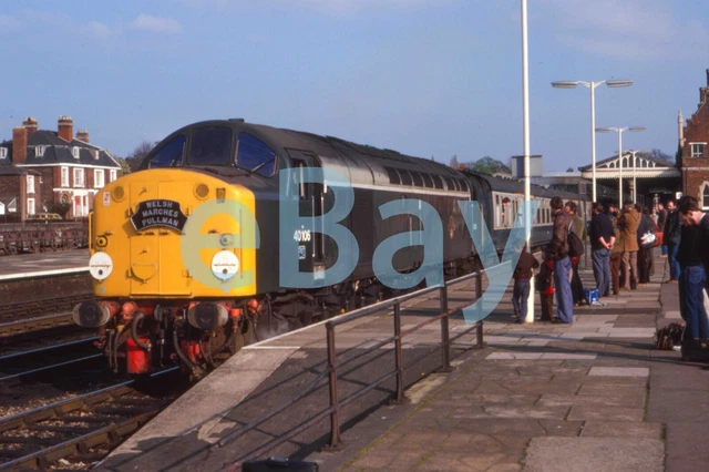 35MM RAILWAY SLIDE of Class 40 40106 @ Hereford Copyright to Buyer £6. ...