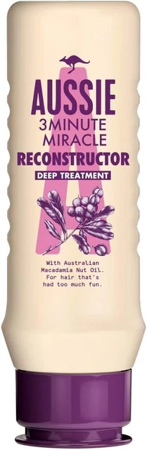 AUSSIE 3 MINUTE Miracle Reconstructor Hair Conditioner Treatment, 75Ml ...