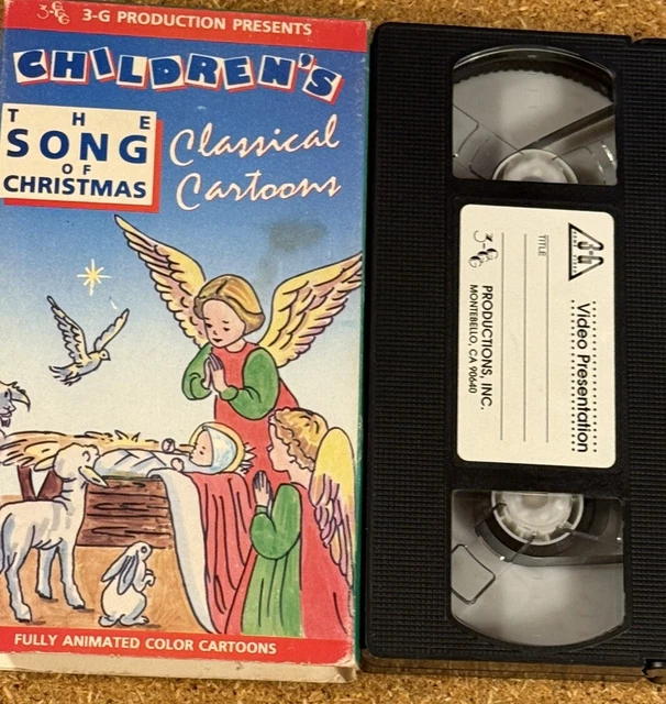 VINTAGE CHILDREN’S CLASSICAL Cartoons The Song Of Christmas VHS Video ...