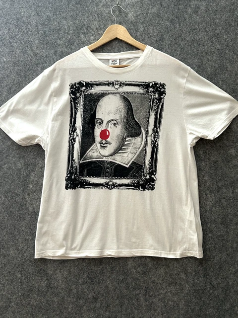 COMIC RELIEF VIVIENNE Westwood Shakespeare Red Nose T-Shirt Size Large ...