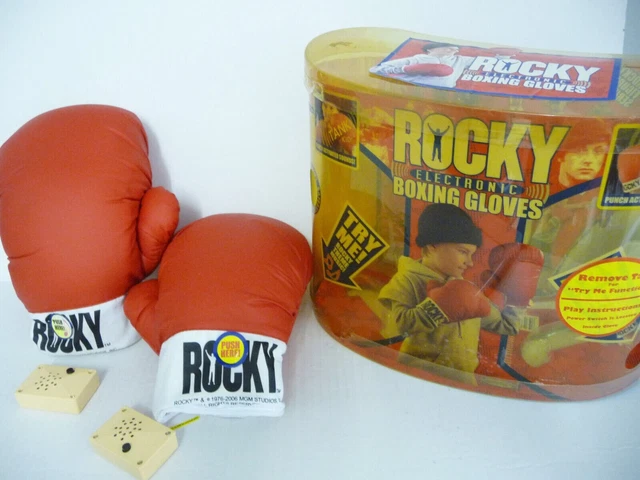 JAKKS PACIFIC ROCKY Balboa 2006 MGM sound effect boxing gloves Stallone ...