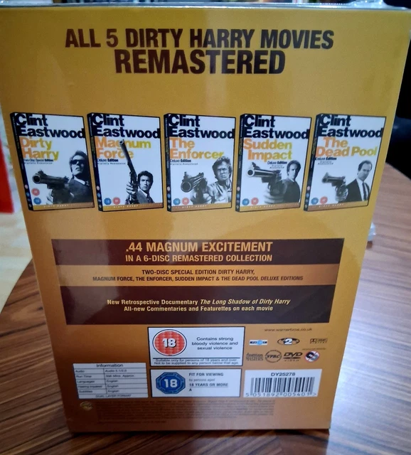 CLINT EASTWOOD -DIRTY Harry Collection [18] DVD Box Set - New & sealed ...