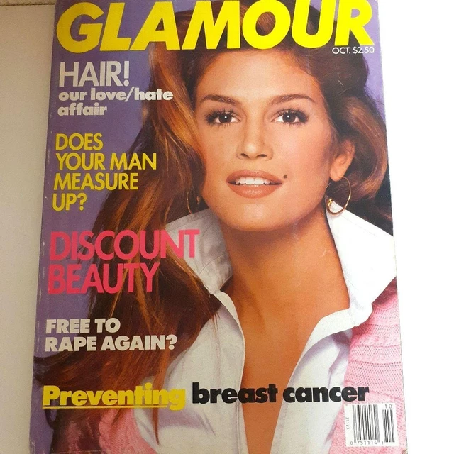 GLAMOUR US 1992 October Mag Kate Moss Calvin Klein Ads Model Vogue ...
