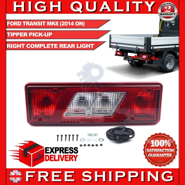 FOR FORD TRANSIT Mk8 Right Tipper Chassis Cab Rear Tail Light Lamp ...