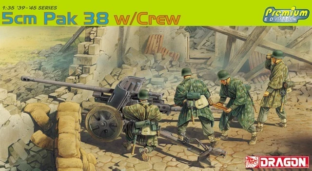 DRAGON 1/35 5CM Pak 38 w/Gun Crew $44.50 - PicClick AU
