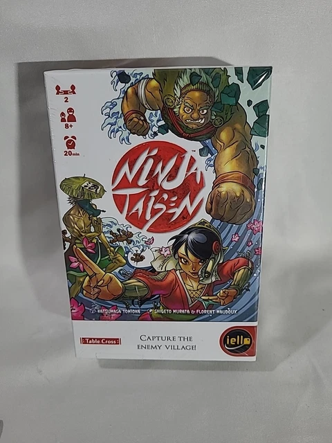 NINJA TAISEN STRATEGY Card Game 2 Player Table Cross & IELLO Games ...