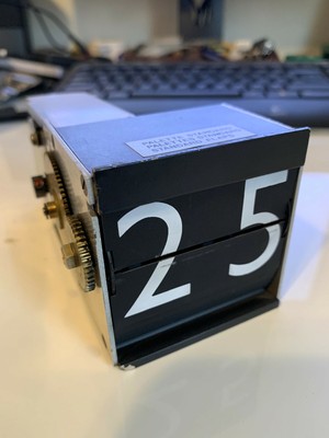 *RARE* SOLARI UDINE Split Flap Display Unit Airport Train Station Clock ...