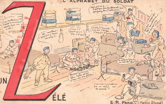CPA L'ALPHABET Du Soldat Z Un Zele EUR 1,00 - PicClick FR