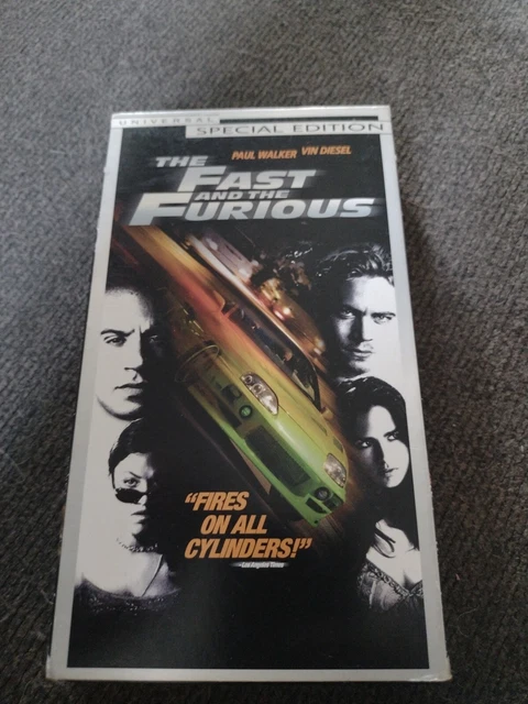 THE FAST AND the Furious (VHS, 2002, Special Edition Contains Bonus ...