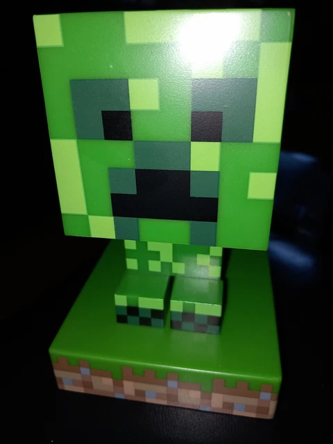 MINECRAFT CREEPER ICON Light – Kids Green Pixel Lamp Bedroom Night ...