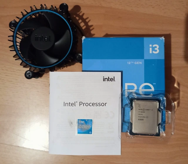 INTEL CORE I3-12100 non-F with UHD iGPU & Cooler Boxed LGA1700 CPU £110 ...