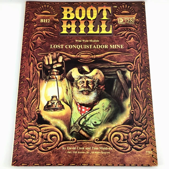 TSR HOBBIES INC. Boot Hill Wild West Module Lost Conquistador Mine RPG ...