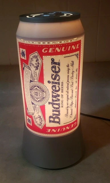 BUDWEISER CAN ROTATING Light Lamp, Working (12 Inches Tall) £262.61 ...
