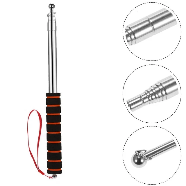 RETRACTABLE FLAG STAND with 2 Loops for Flags Extendable Telescopic ...