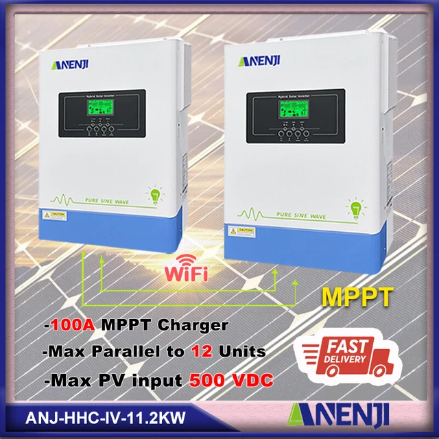 MPPT 11200W IBRIDO Solare Inverter Off-Grid 100A 220/230V 48V 500Vdc ...