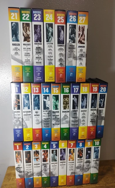 BOXERS A MARSHALL Cavendish Video Collection VHS Lot Vol 1-27 31&32 ...
