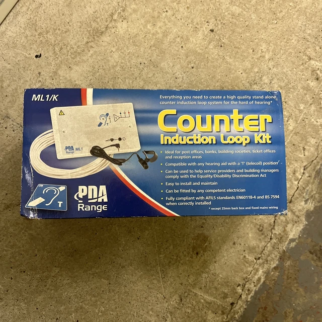 EARING AID COUNTER Induction Loop Kit - Ml1/K - Vat Receipt New Old Stock £31.90 - PicClick UK
