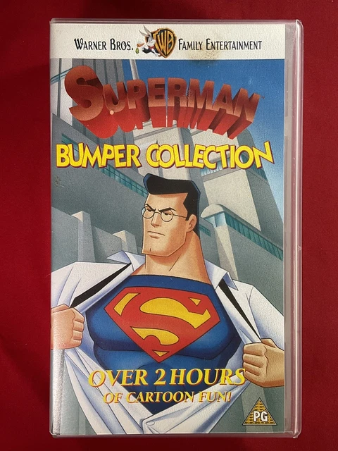 SUPERMAN BUMPER COLLECTION rare VHS Pal 1996 Warner Bros PG DC Comics ...