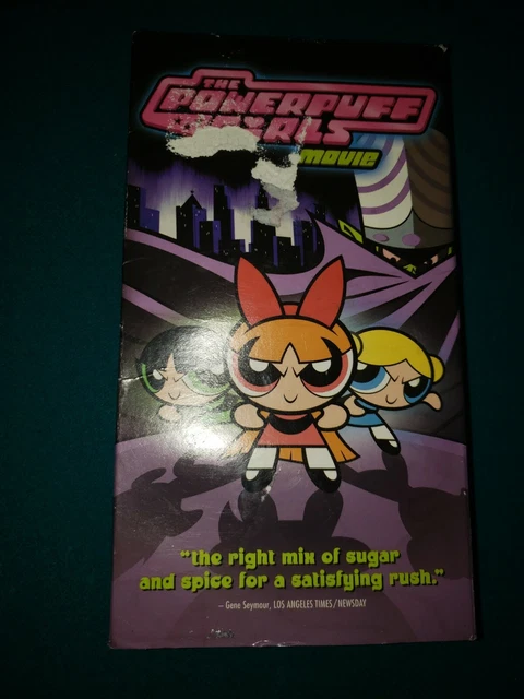 THE POWERPUFF GIRLS Movie VHS Vintage Cartoon Network 2002 Custodia a ...