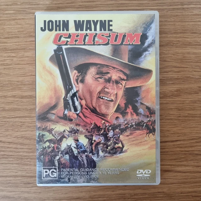 CHISUM (DVD, 1970) Region 4, John Wayne, Western, Classic $12.50 ...