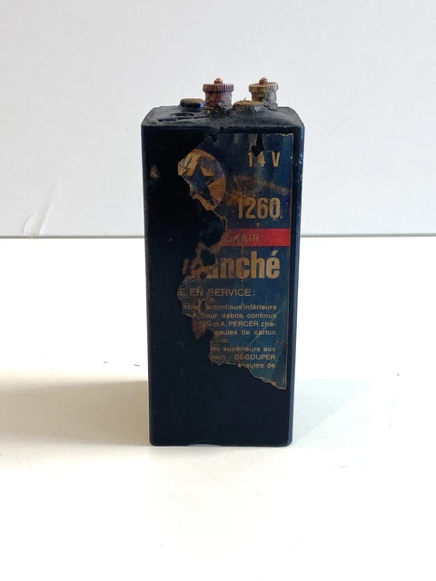 COLLECTOR ANCIENNE PILE de Polarisation TSF Leclanché Oxair 1260 1930 ...