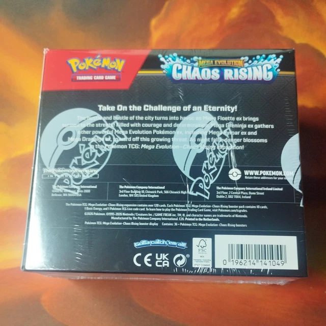 POKÉMON MEGA EVOLUTION: Chaos Rising Sealed Booster Box English EUR 216 ...