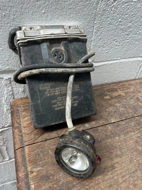 VINTAGE OLDHAM TYPE R Battery Miners Head Torch Lamp £14.99 - PicClick UK