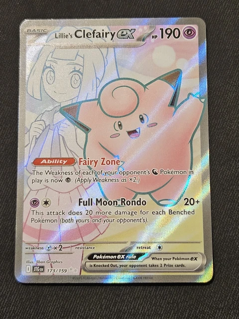 POKÉMON TCG LILLIE'S Clefairy EX Journey Together 173/159 Single Card £ ...