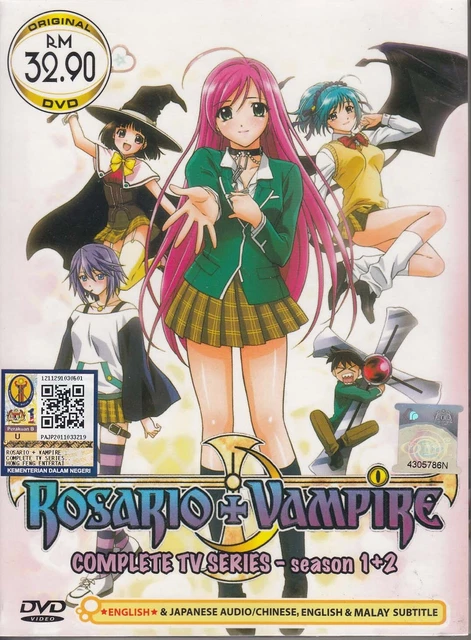 ROSARIO VAMPIRE SEASON 1-2 TV Series Japanese Anime DVD English Dub ...