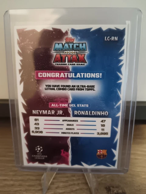 TOPPS MATCH ATTAX 2025/26 25/26 2026 Lethal Combo Ronaldinho Neymar Jr ...